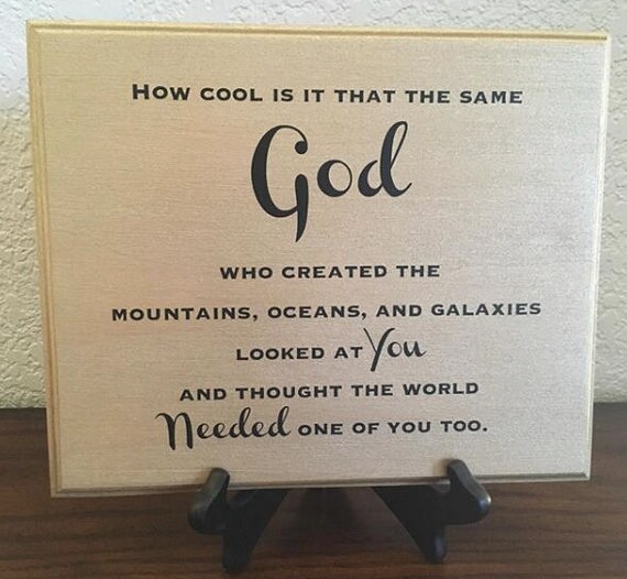 God Created You Plaque God Created You Sign an Inspirational - Etsy