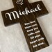 Custom Wood Wall Cross for Baptism Christening Dedication - Etsy
