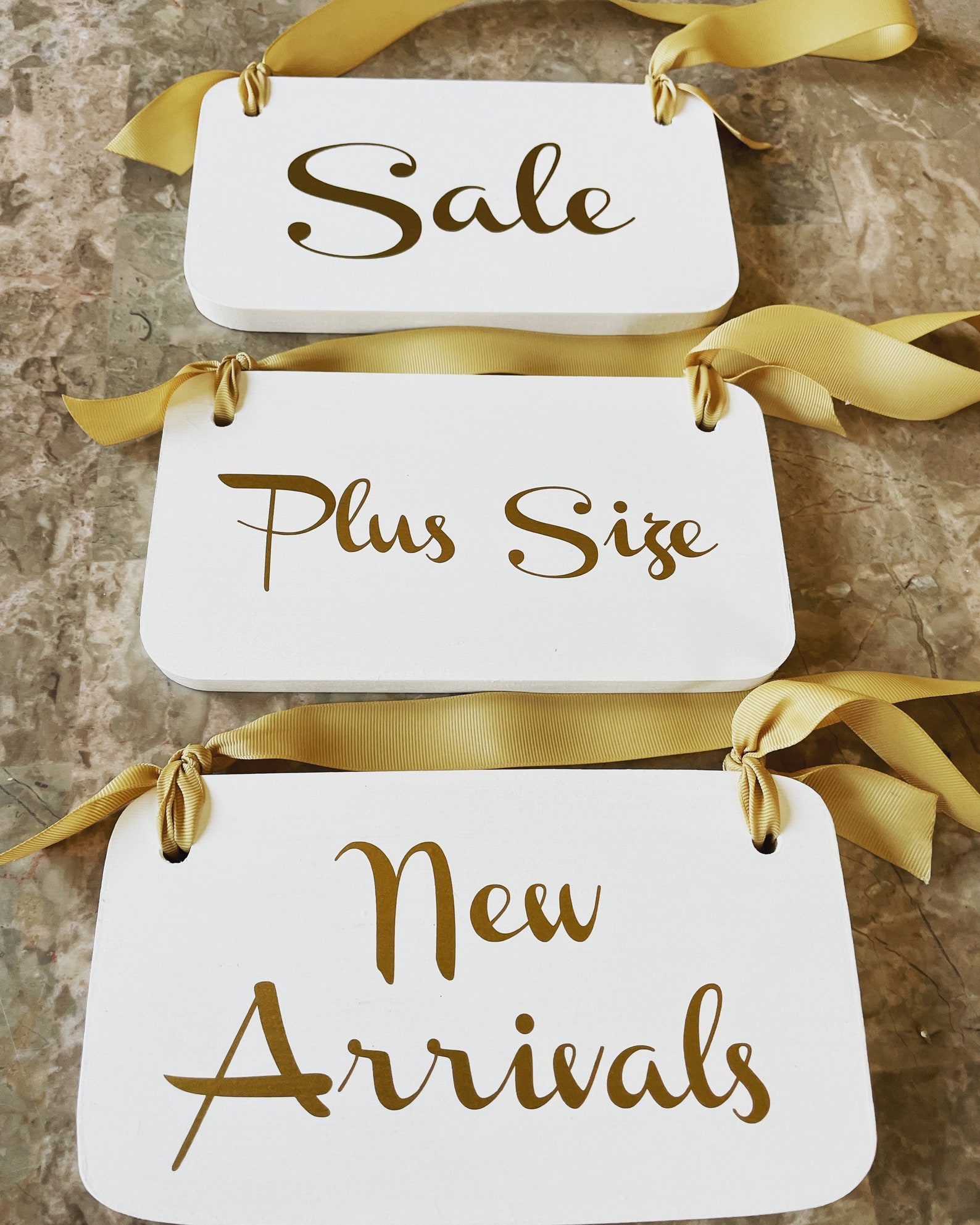 Custom Retail Signs With Ribbons Lot of 3 Signs New - Etsy