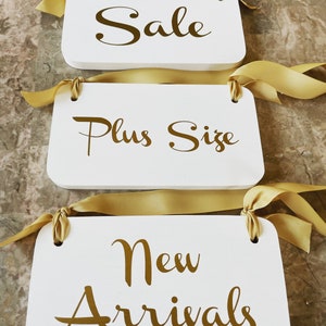 Custom Retail Signs With Ribbons Lot of 3 Signs New - Etsy