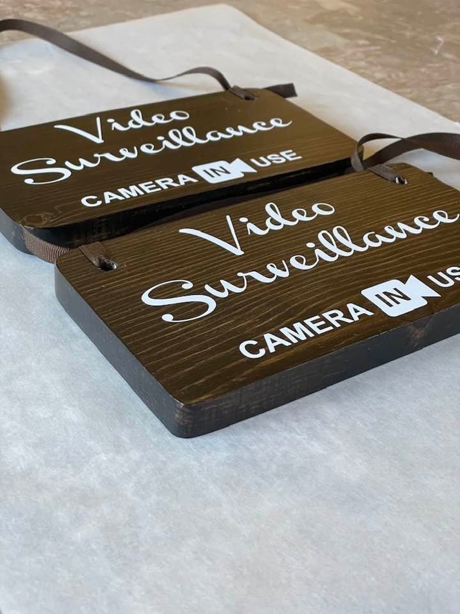 Video Surveillance Sign Camera in Use Sign Hanging Sign | Etsy