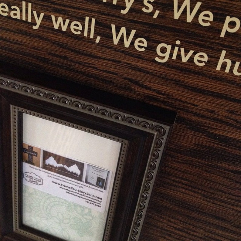 Wall Art Frame Family Rules Photo Picture in Our Home We | Etsy