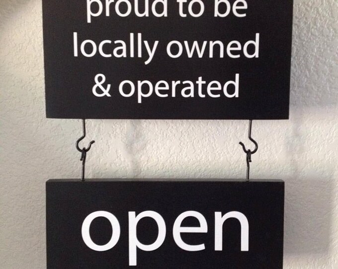 Personalized Business Signage With Hooks Top One Sided Proud - Etsy