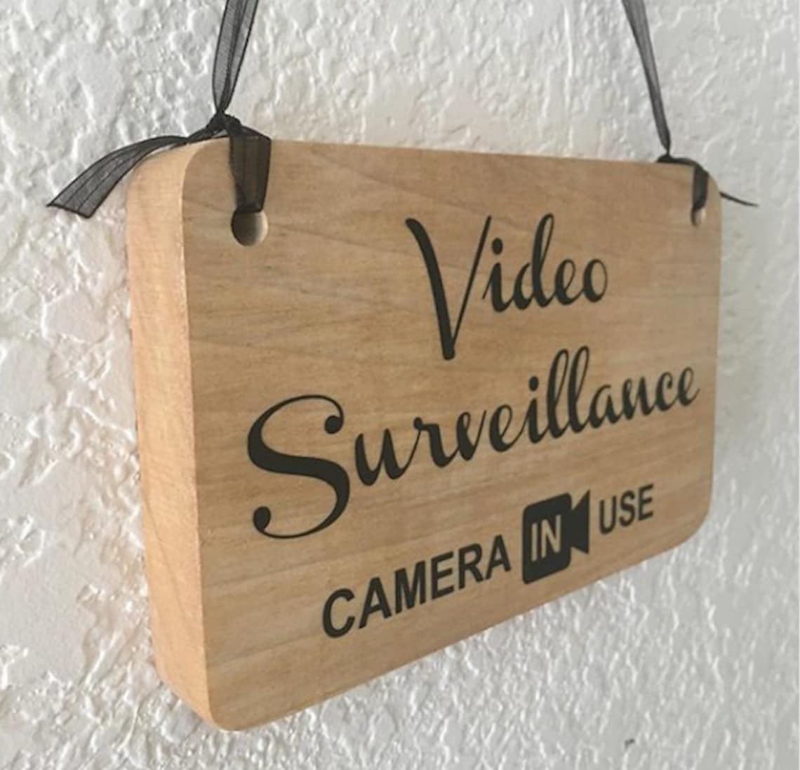 Video Surveillance Sign Camera in Use Sign Hanging Sign | Etsy