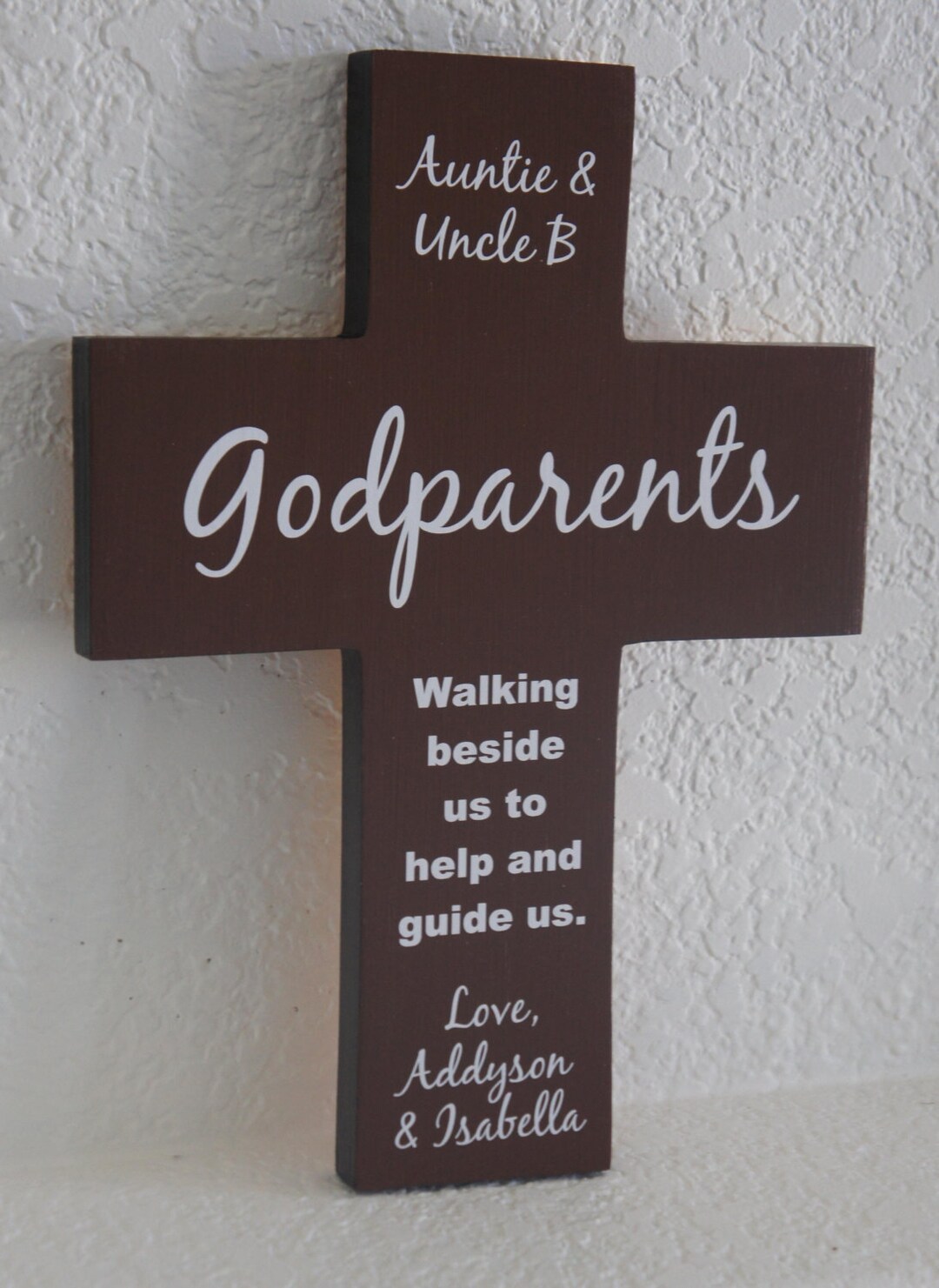Cross for Godparents, Godparent Gift, Personalized Godparents Gift ...