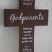 Cross for Godparents Godparent Gift Personalized Godparents - Etsy