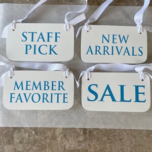 Hanging Retail Sale Custom Signage With Ribbons Personalized - Etsy