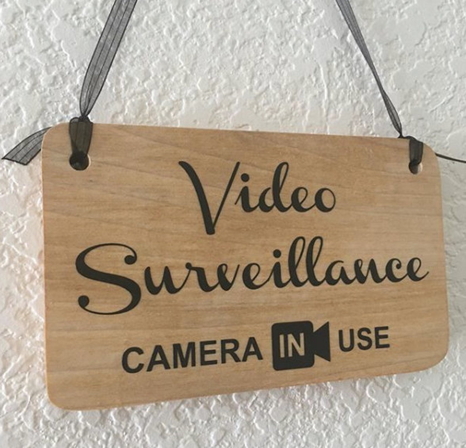 Video Surveillance Sign Camera in Use Sign Hanging Sign | Etsy