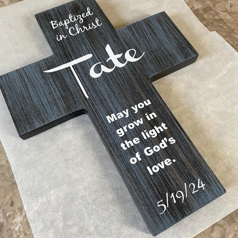 Baptism Cross - Etsy