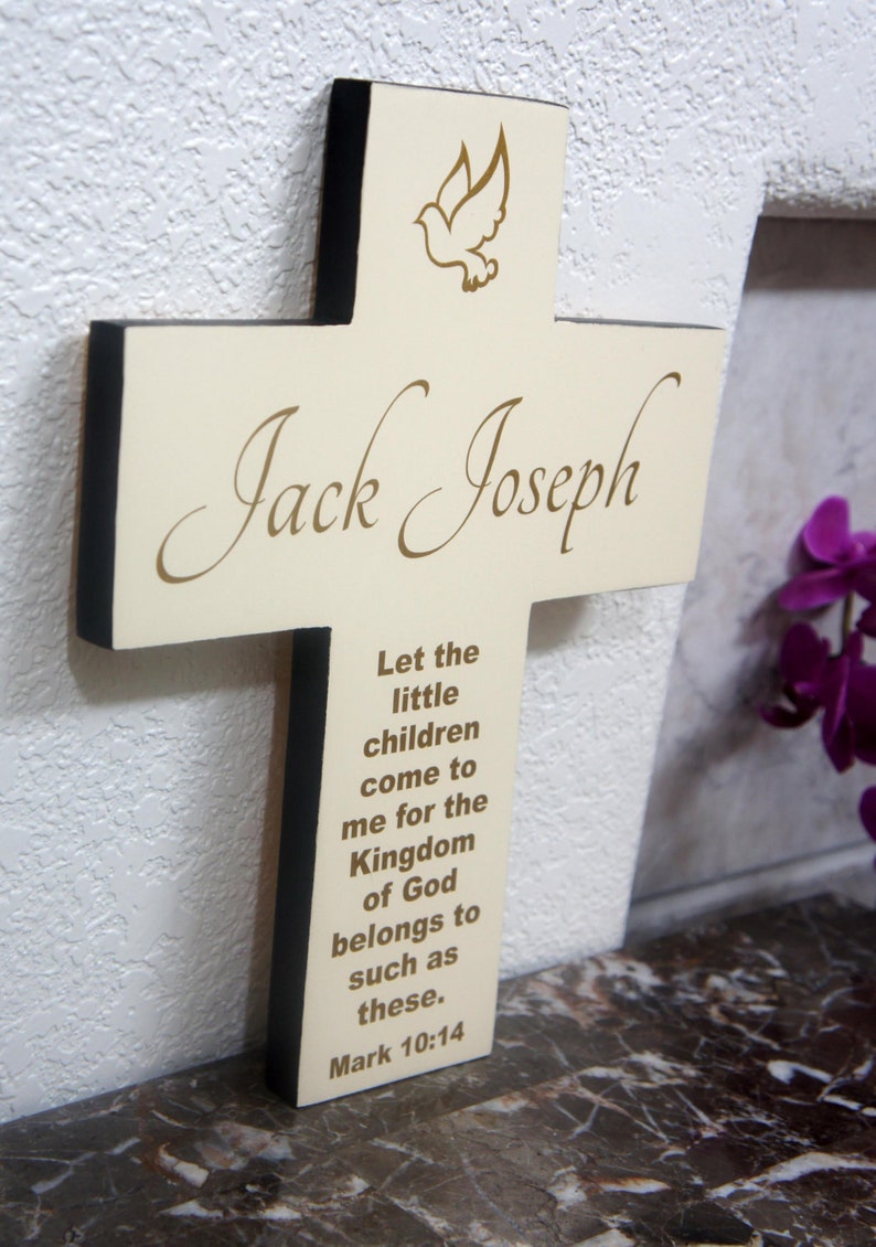 Custom Cross Personalized for Baptism First Communion | Etsy