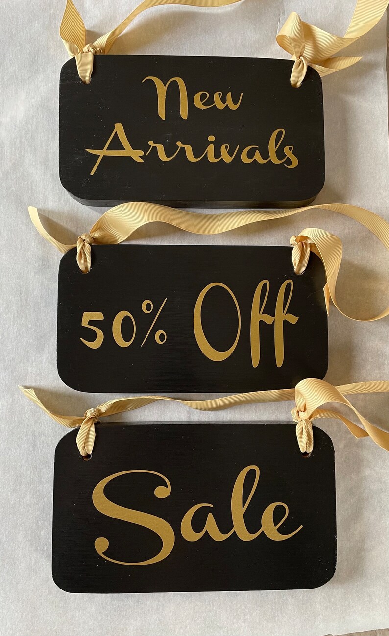 Custom Retail Signs and Signage Lot of 3 Boutique Beach - Etsy