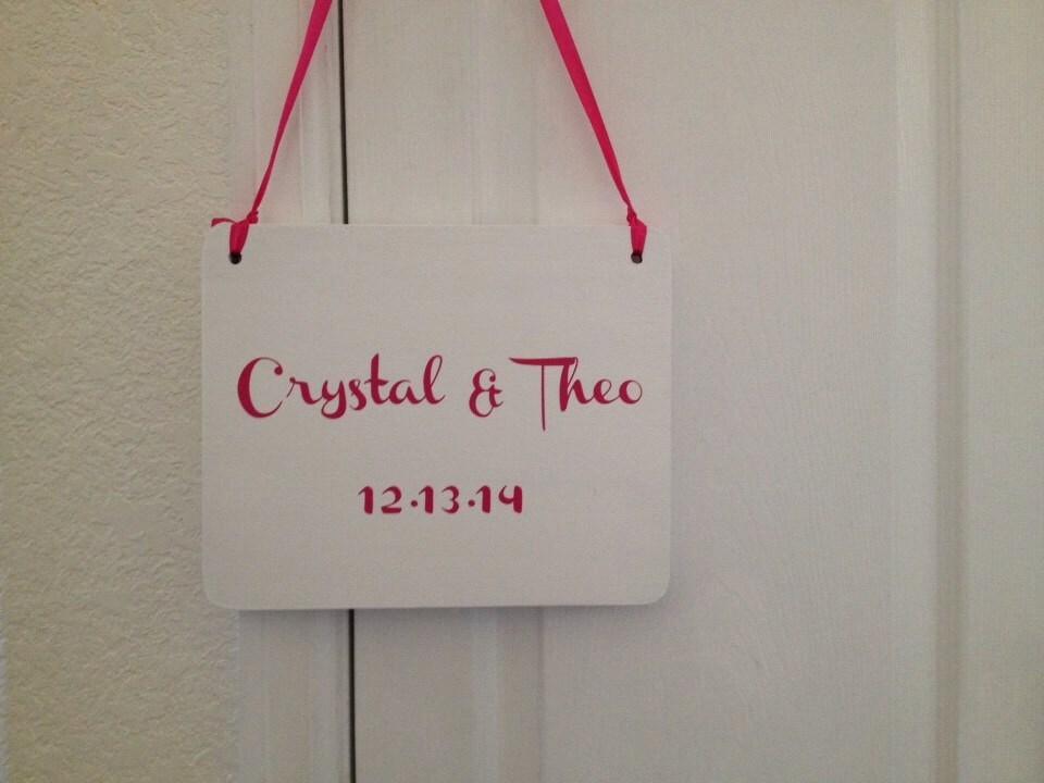 Bridal Wedding sign He put a ring on it sign personalize | Etsy