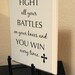 Spiritual Wood Signs Spiritual Plaque Fight All Your Battles - Etsy