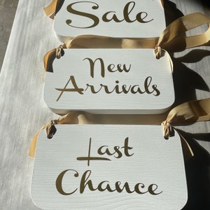 Custom Wood Retail Shop Signs and Display Signage - 10% Off, Sale, New ...