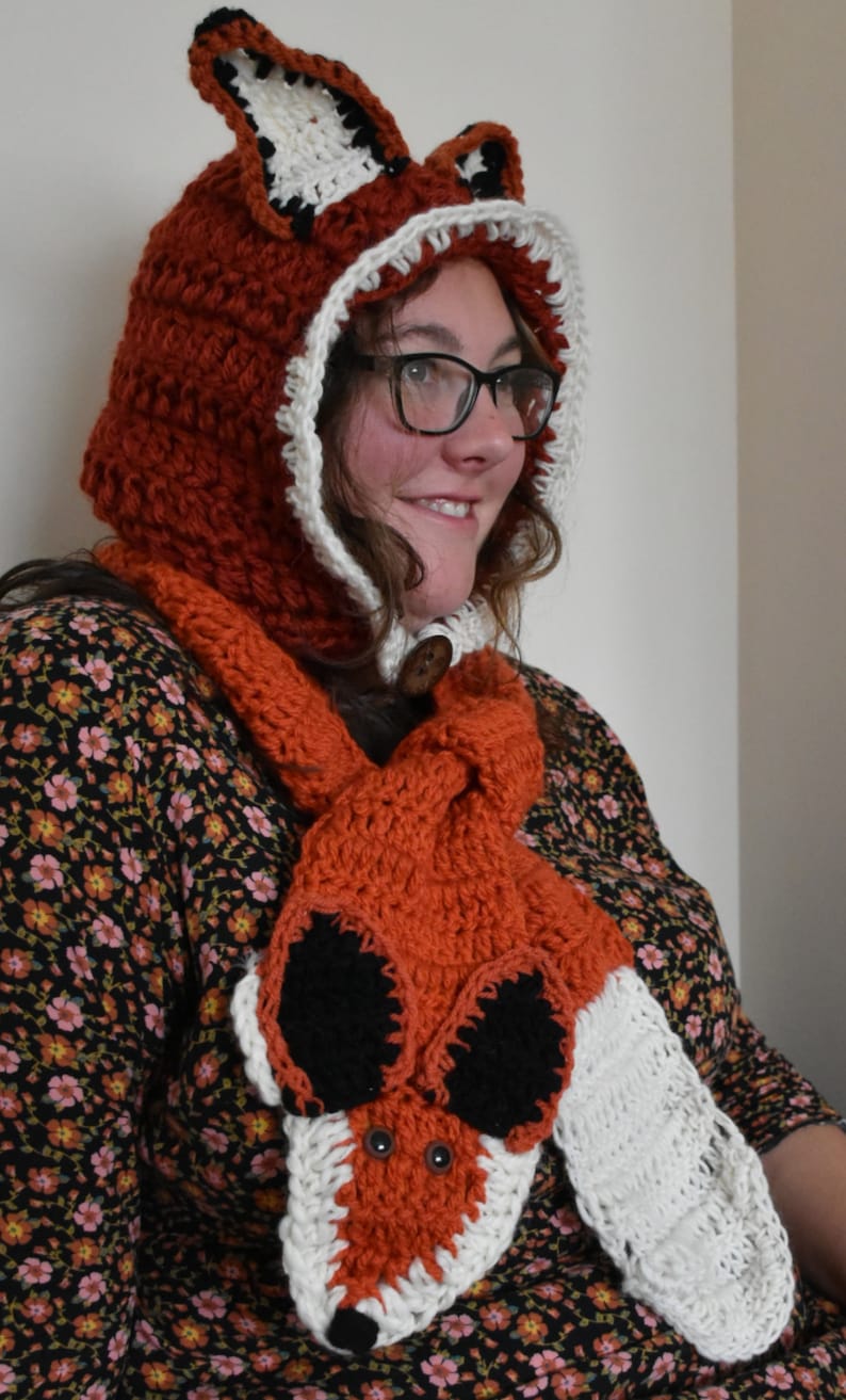 Fox Hood/ Hat/ Adults/gift Birthday /christmas/winter Hat/ - Etsy