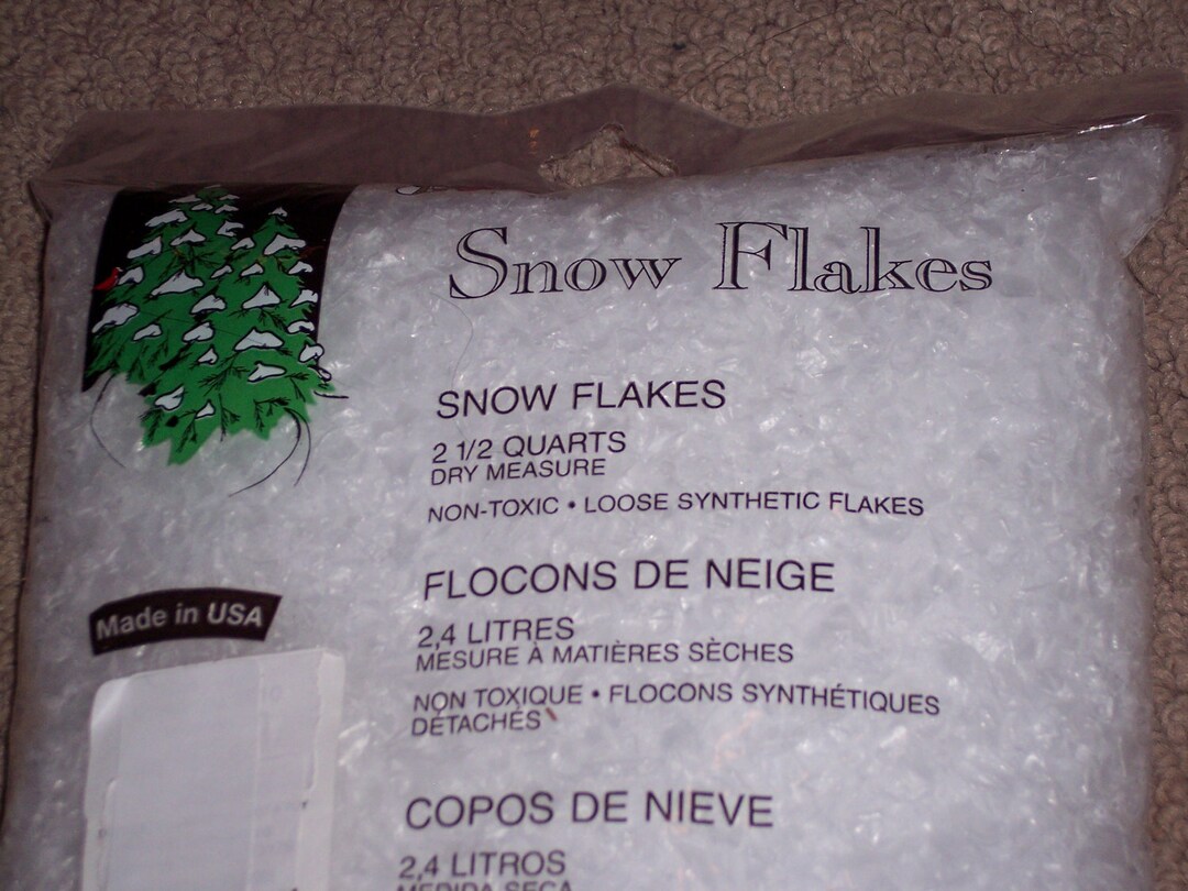 Artificial Snow Flakes,softsnow,2.5 Dry Quarts,winter,crafts,christmas ...