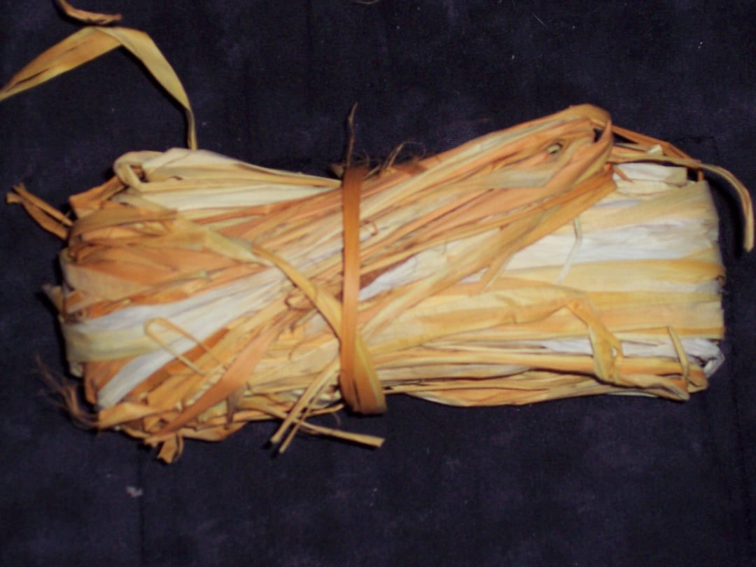 Orange Colored Raffia,1.2 Oz, Fall,thanksgiving,gift Wrapping,crafts ...
