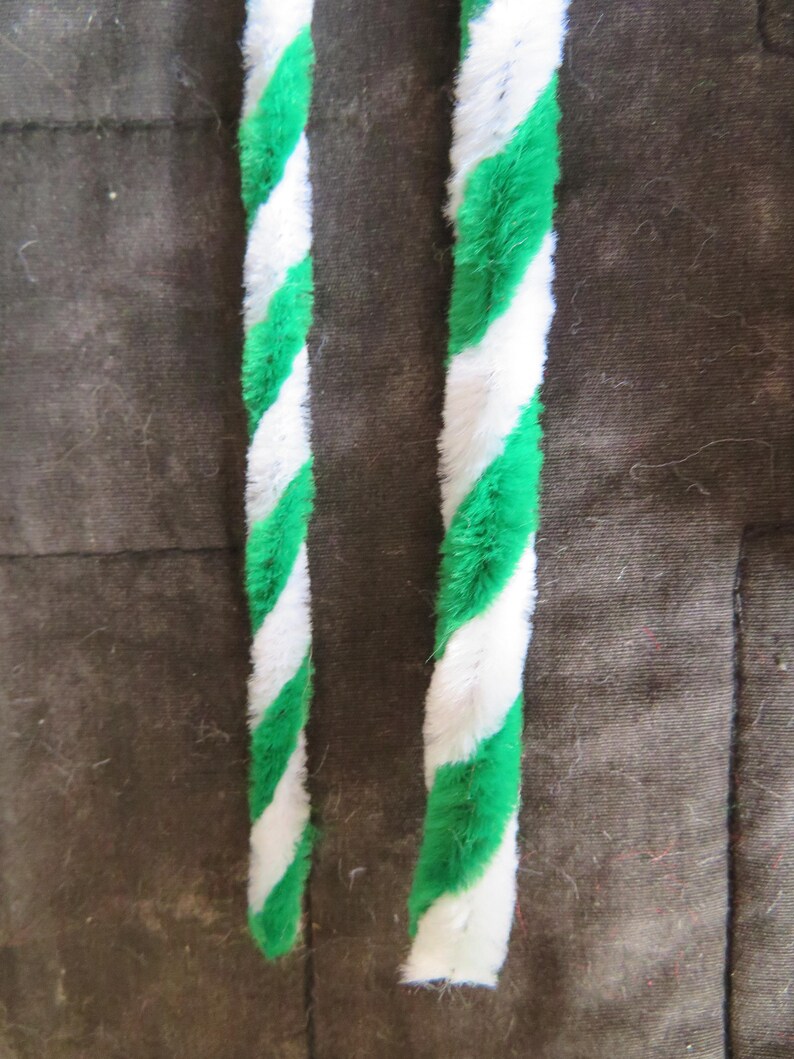 Christmas Striped Chenille Stem,pipe Cleaners,25/pkg,red and White ...