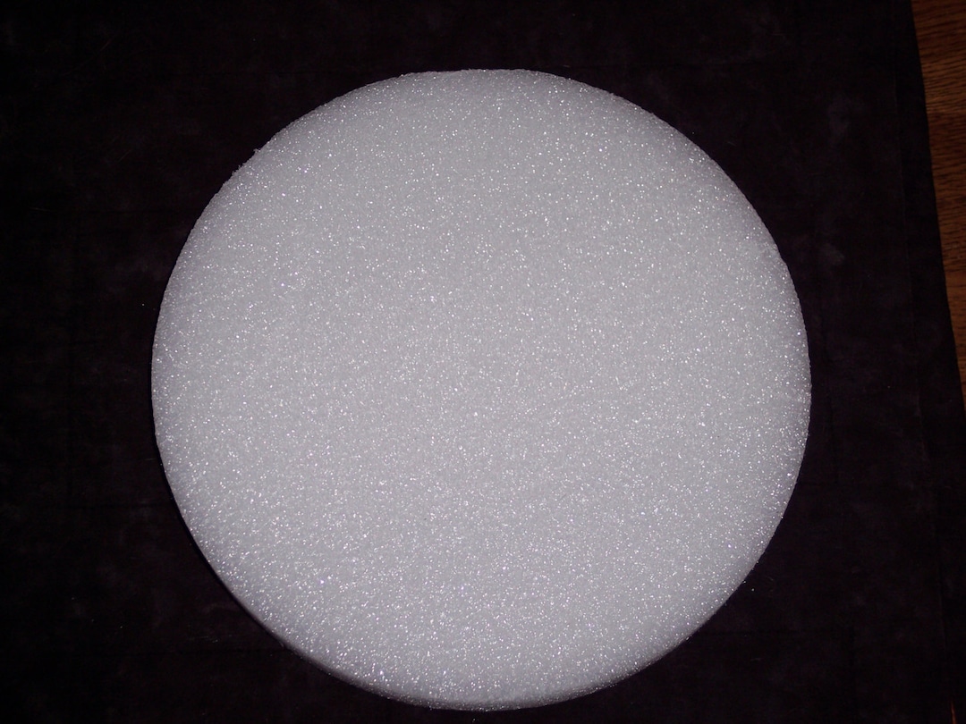9 Inch Styrofoam Disc,white,square Cut Edges,base Form,craft,florals ...