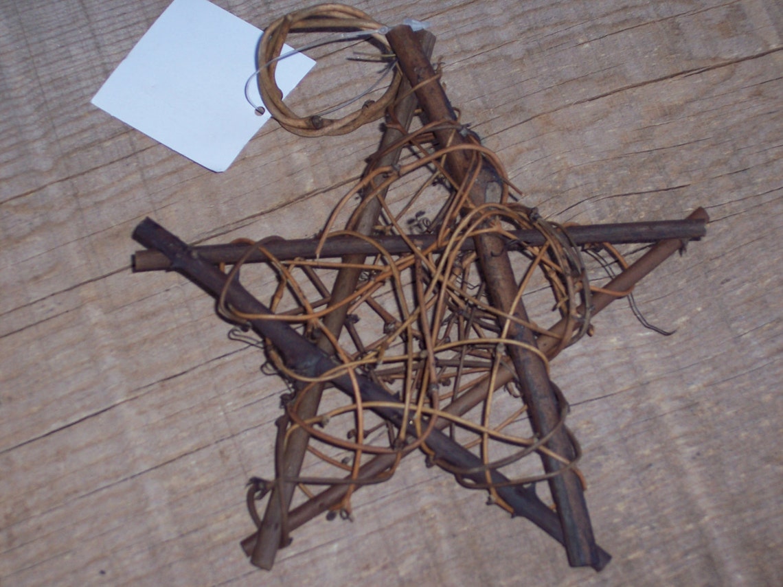 Grapevine Stars6 Inch Diameter5 Pointnatural - Etsy