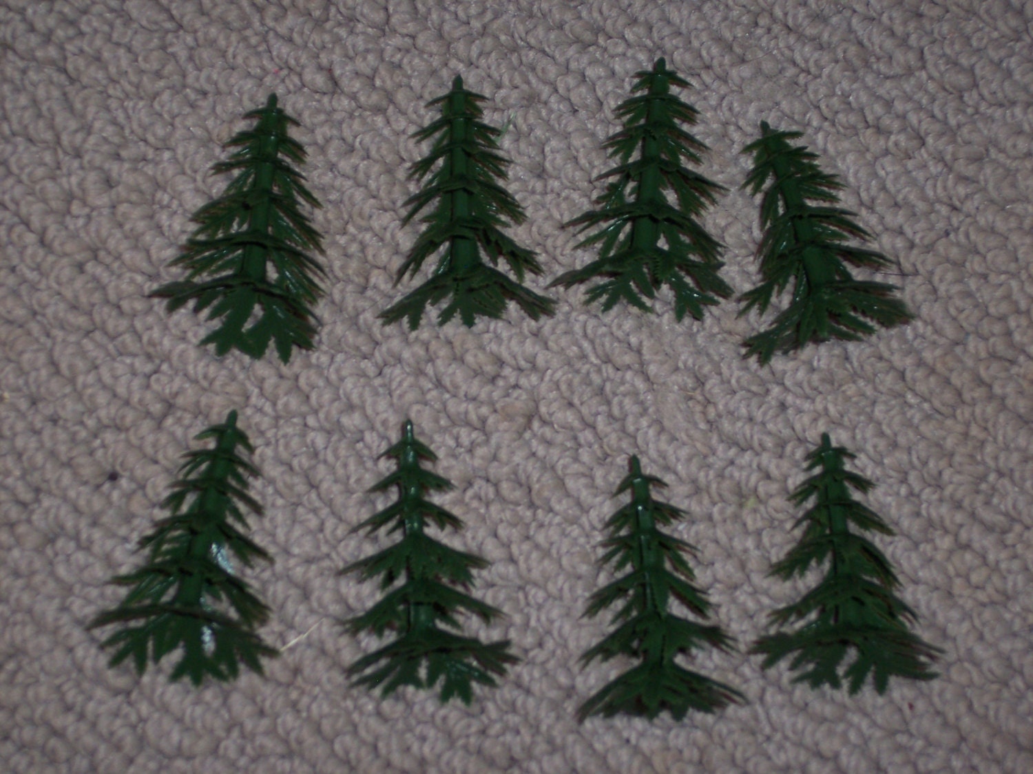 Mini pine treesplastic set of 8Christmas craftingscenery | Etsy