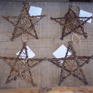 Grapevine Stars6 Inch Diameter5 Pointnatural - Etsy
