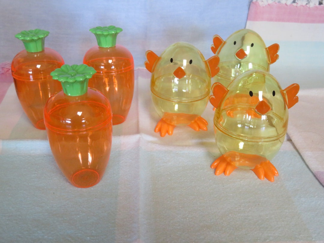 Easter Fillable Containers,set of 3,chick or Carrot,favor,gift ...