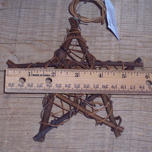 Grapevine Stars6 Inch Diameter5 Pointnatural - Etsy