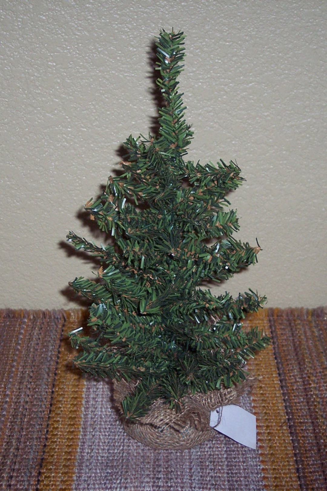 12 Inch Craft Pine Trees W Burlap Bottom,wired Branches,christmas ...