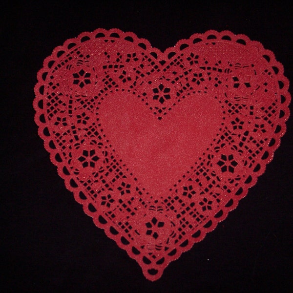 Heart Doilies - Etsy