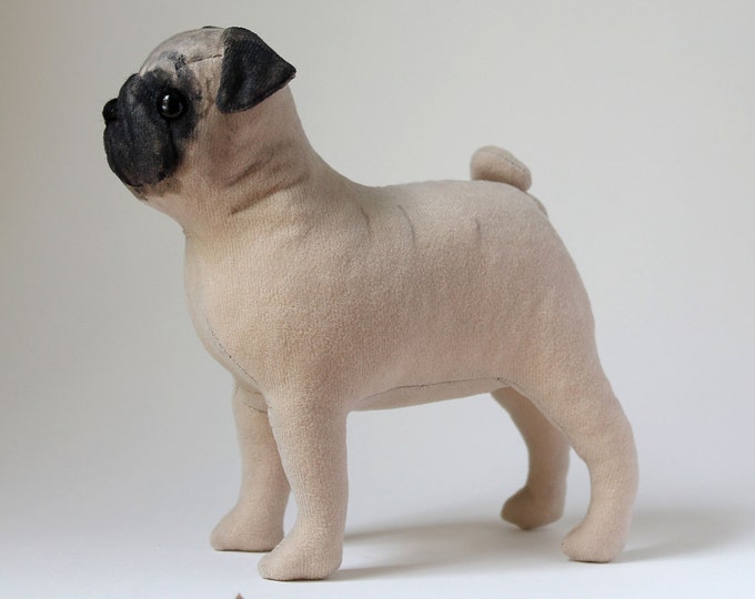 Pug Dog Sewing Pattern Puppy Softie Plush Toy Cloth Doll - Etsy