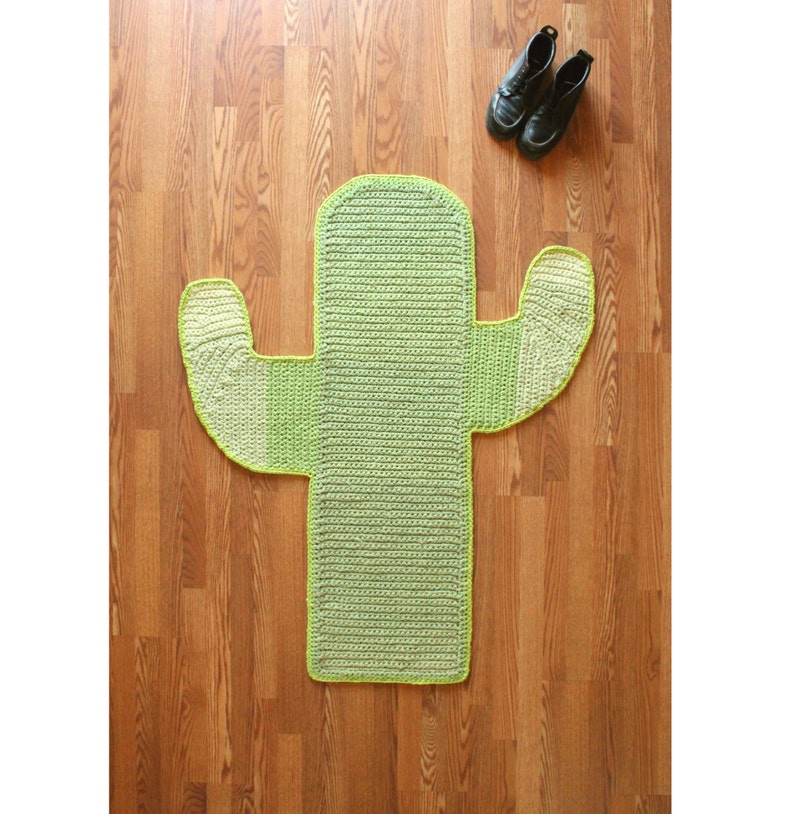 Handmade Cactus Rug - Ready to Ship - Etsy