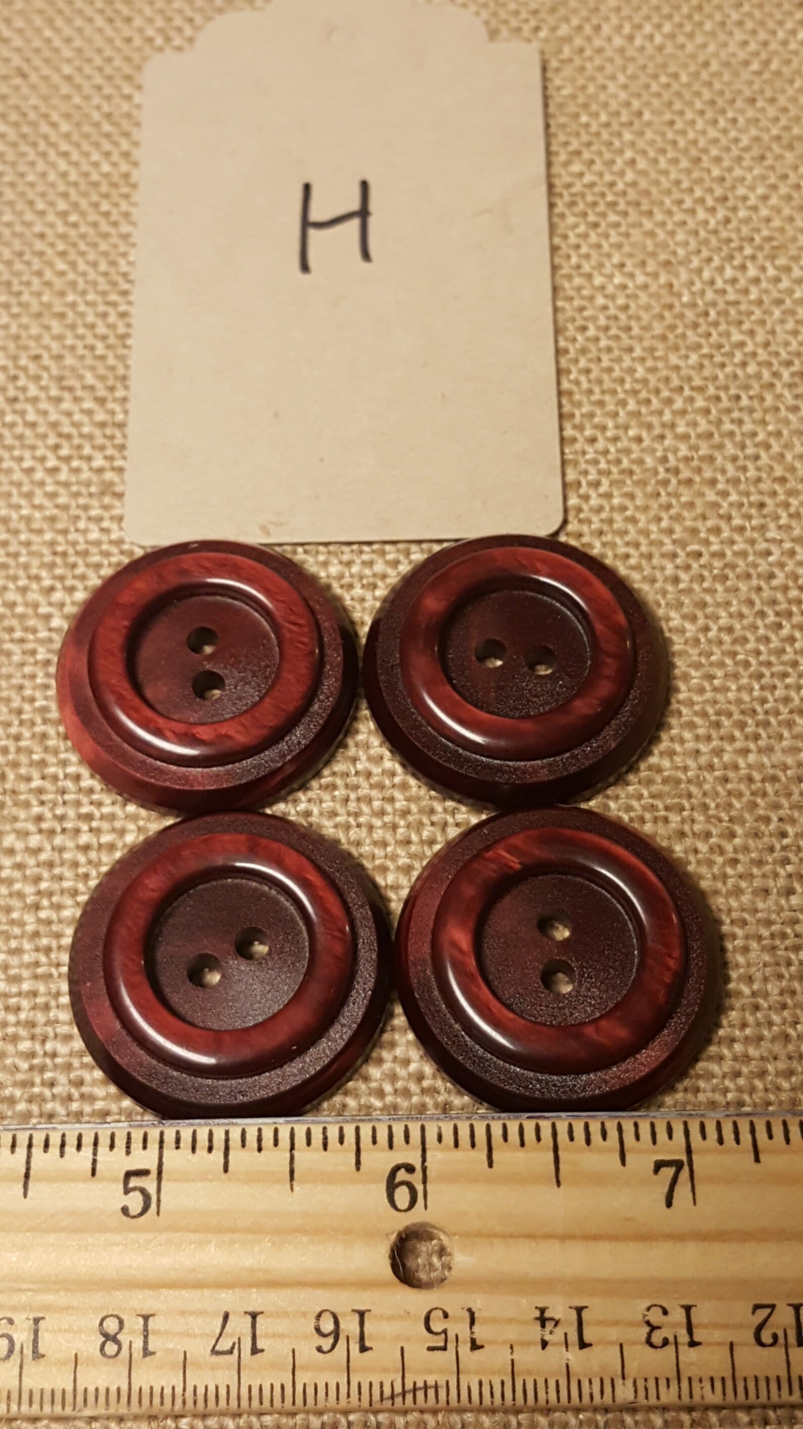 Red Vintage Plastic Button Assortment Including Bakelite | Etsy