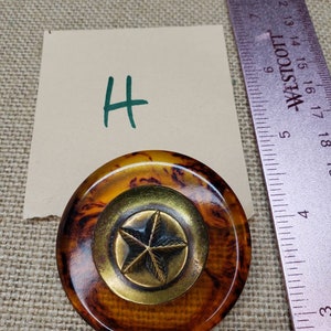 Bakelite Tortoiseshell L - XL Buttons 1.25-1.75" Vintage Buttons - Etsy