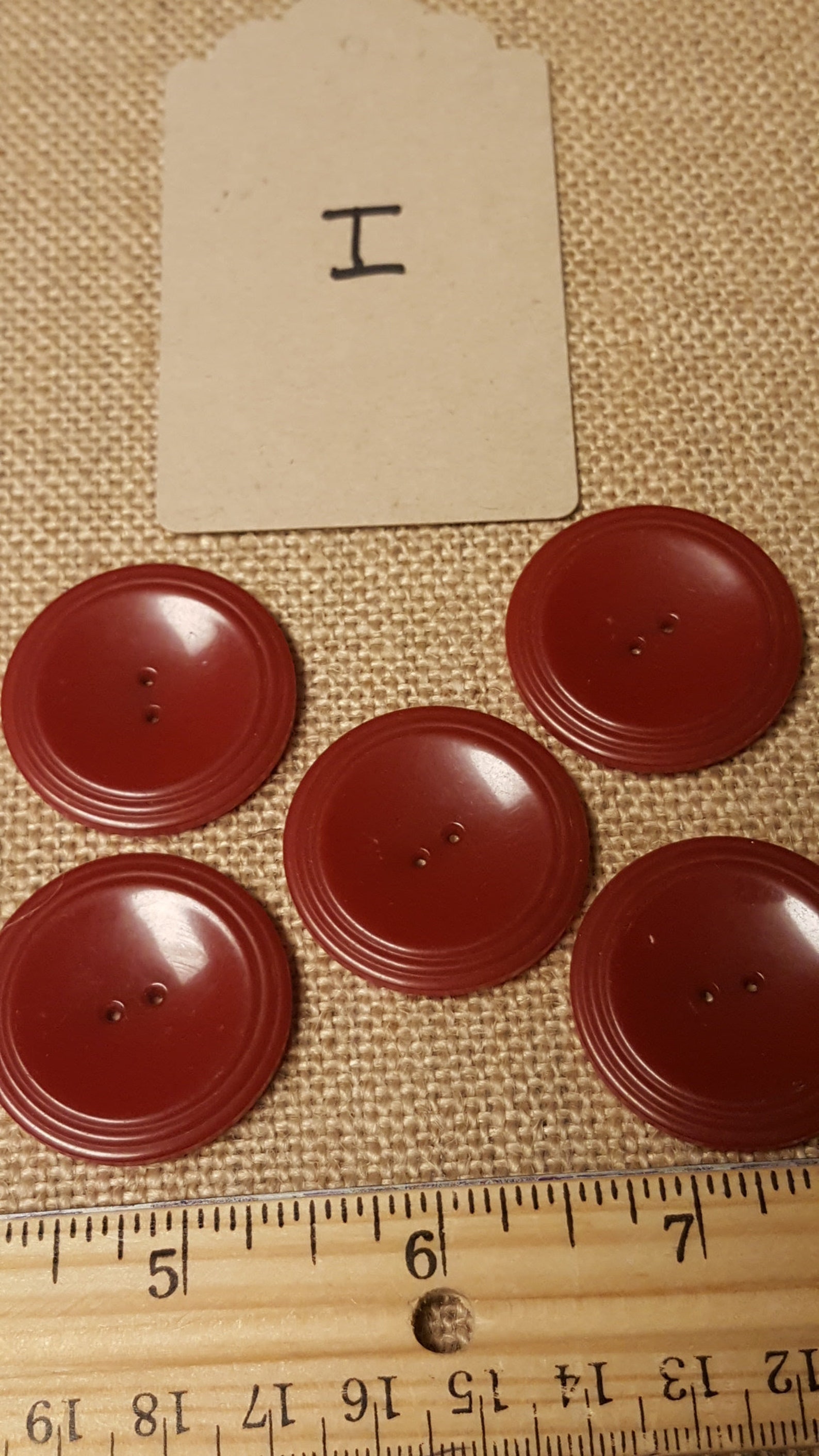 Red Vintage Plastic Button Assortment Including Bakelite | Etsy