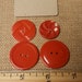 Red Vintage Plastic Button Assortment Including Bakelite - Etsy