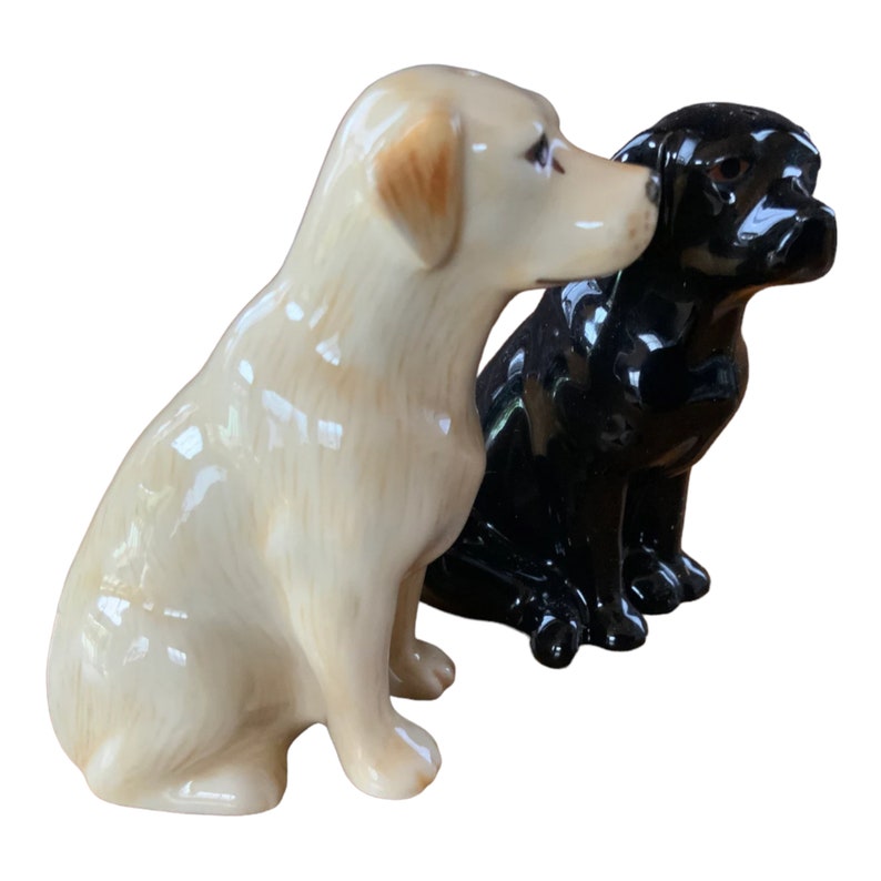 Labrador Salt and Pepper Pots Golden & Black Labrador Salt and - Etsy