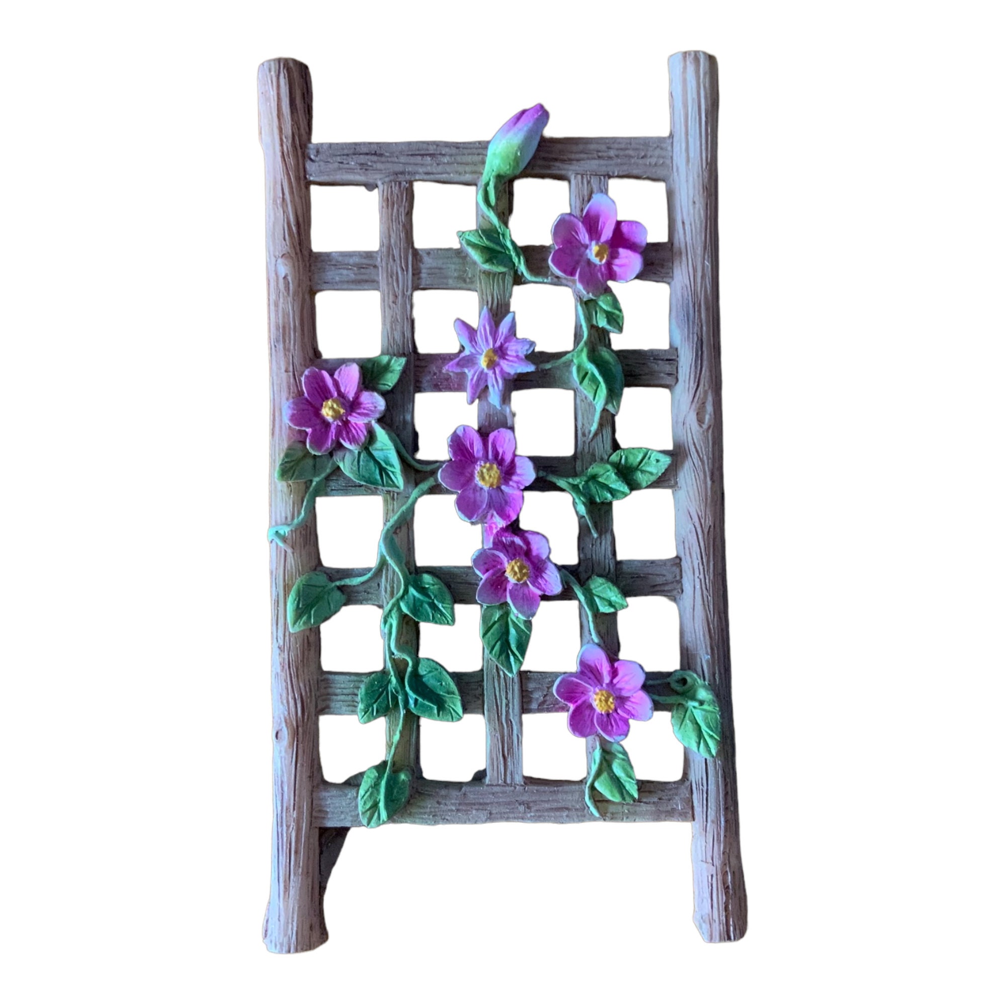 Fairy Garden Trellis Garden Miniature Clematis Trellis - Etsy