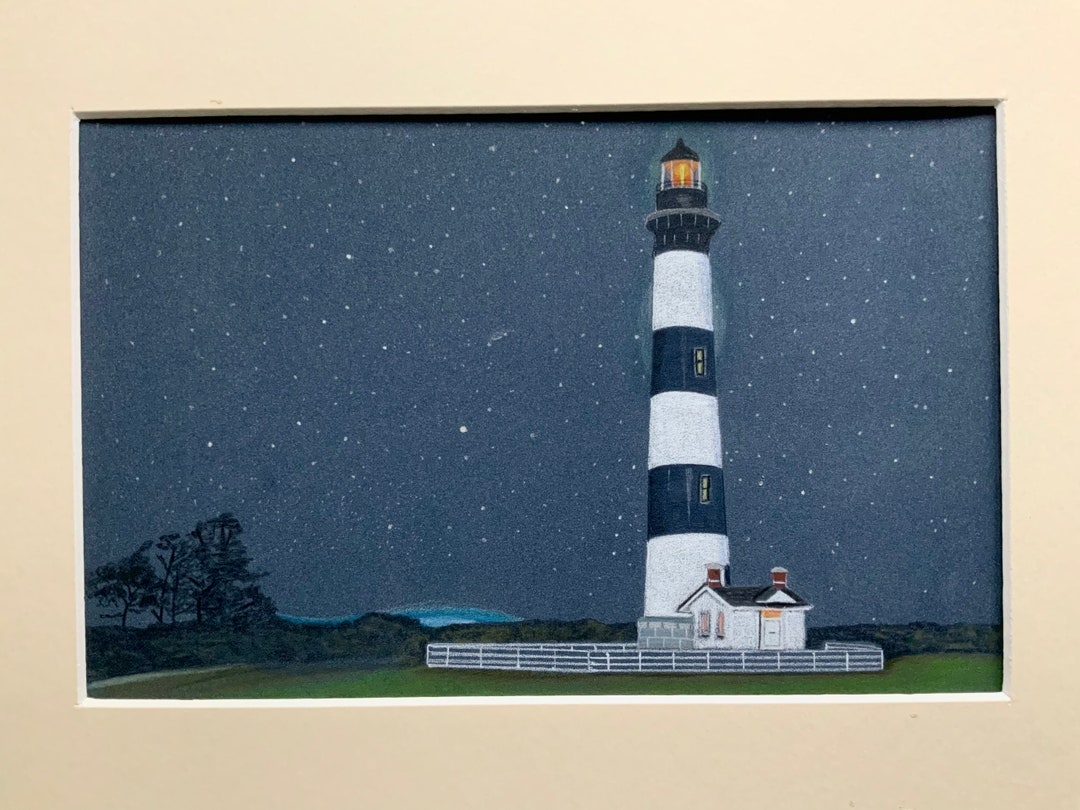 Bodie Island Lighthouse Original Artwork Drawing - Etsy