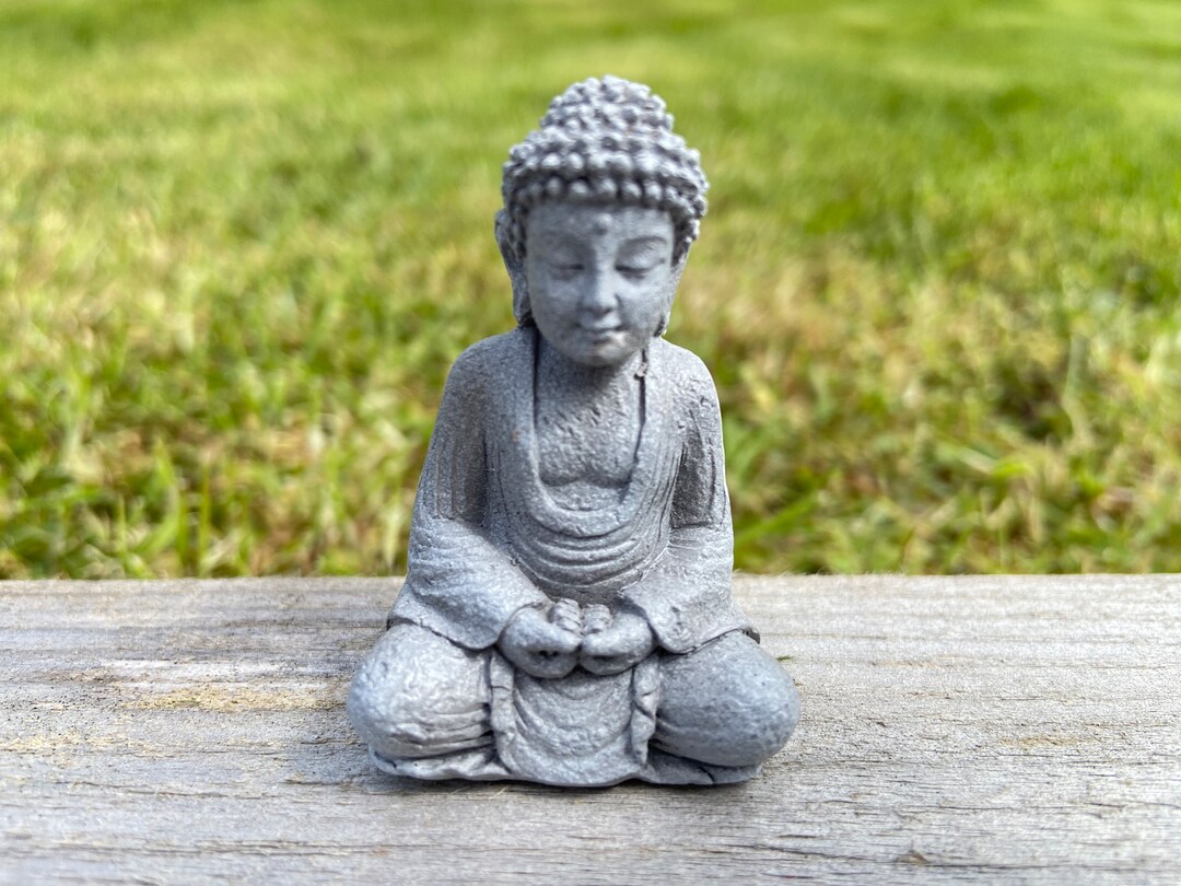 Japanese Temple Buddha - Miniature Buddha - Fairy Garden Temple Buddha ...