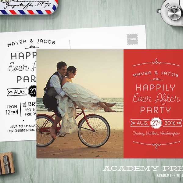 Postcard Invite - Etsy