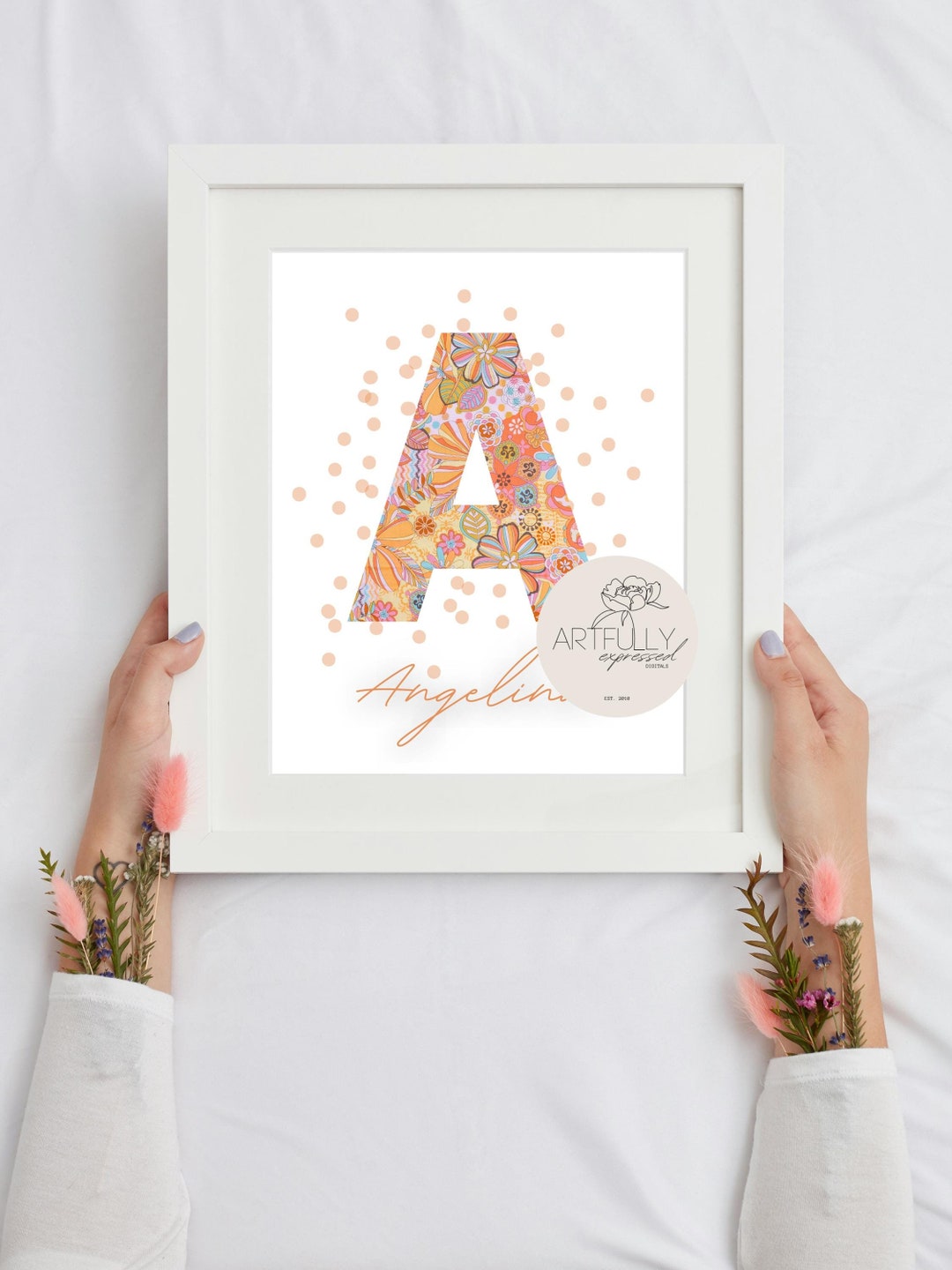 Custom Baby Initial Print custom Name Print personalized Name Print ...