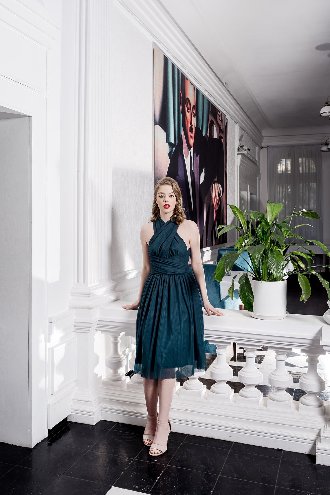 Luxury Tulle Infinity Dress Midi Length. Multi-way - Etsy