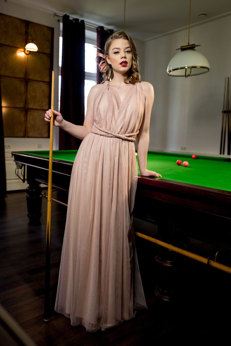 Luxury Tulle Infinity Dress Maxi Length. Multiway Bridesmaids - Etsy