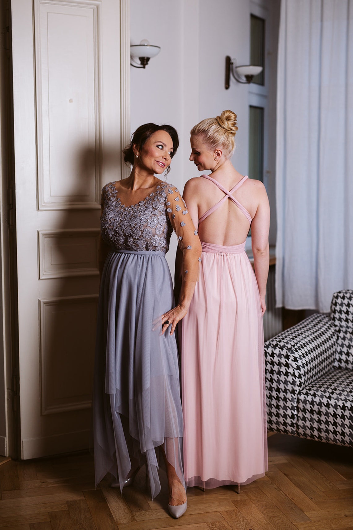 Luxury Tulle Infinity Dress With a Slit Maxi Length. Multiway - Etsy