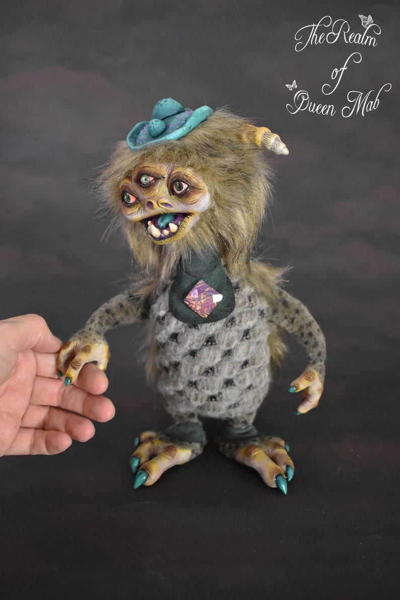 Furry Armadillo Monster Doll: Poseable Fantasy Art Toy. Price Adjusted ...
