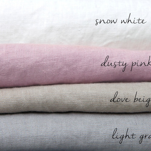 Apparel Linen Fabric Washed Softened Linen Fabric Pink Linen - Etsy