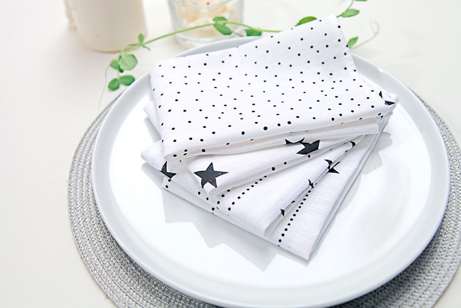 Pure Linen Table Napkins. Linen Fabric fiber Flax. Gift 4 | Etsy