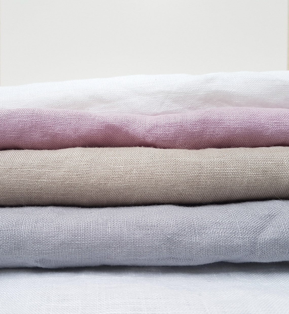 Apparel Linen Fabric Washed Softened Linen Fabric Pink Linen - Etsy