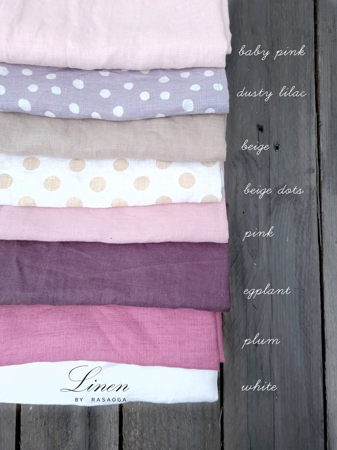 Stonewashed Linen Fabric. 100% Linen Flax Material. Linen - Etsy